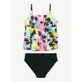 Justice Girls Ruffle Tankini Top with Adjustable Straps and Bikini ...