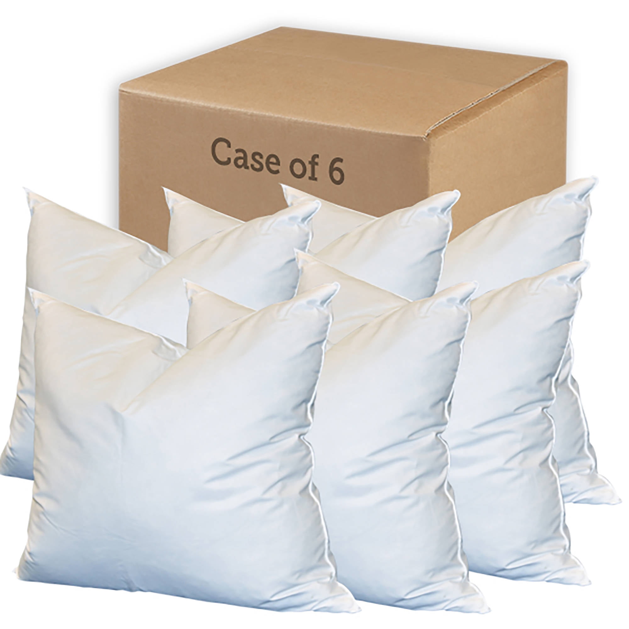 Feather-fil® Square Pillow Inserts by Fairfield™, 22" x 22" (Pack of 6 ...