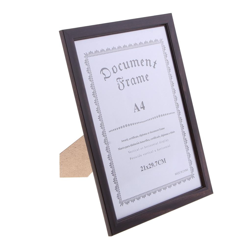 A4 Size Wooden Frame for /Certificate/Photo// Picture /Documents ...