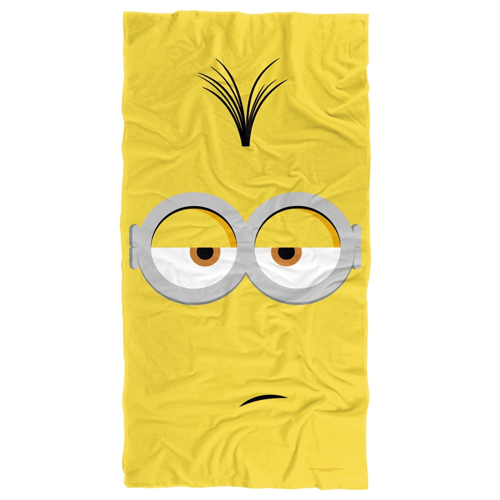 Minions Beach Towel, 30"x60" Kevin Face Beach Towel - Walmart.com