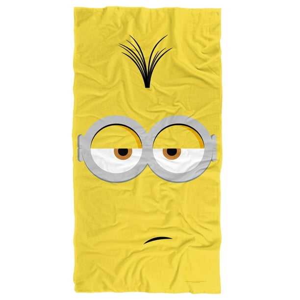 Minions Beach Towel, 30"x60" Kevin Face Beach Towel - Walmart.com