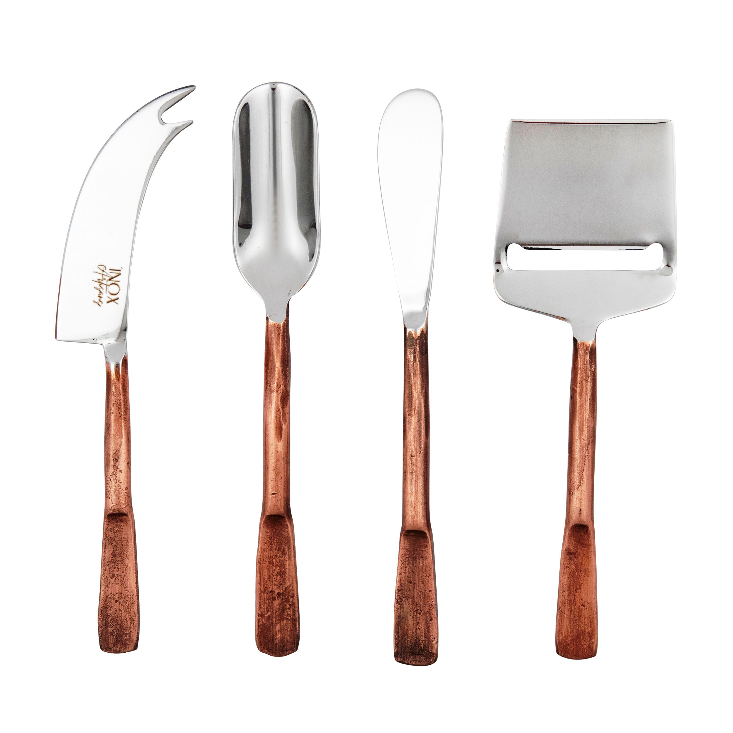 Celia Design Copper Antique Cheese Tools 4 Pcs. Set - Walmart.com
