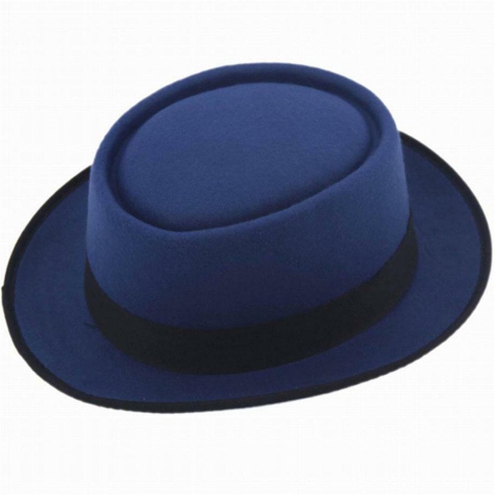Click here for Debgfs Men Women Pork Pie Cap Hard Felt Fedora Der... prices