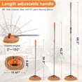 KALOMB-Wall Cleaner Mop with 68” Long Handle,15°Labor-Saving Elbow ...