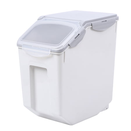 Damp-proof With Measuring Grain Storage Pet Feed Box, Pet Food Barrel ...