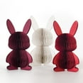 3/1PCS Easter Rabbit Honeycomb Table Decorations, 3D Foldable Paper ...