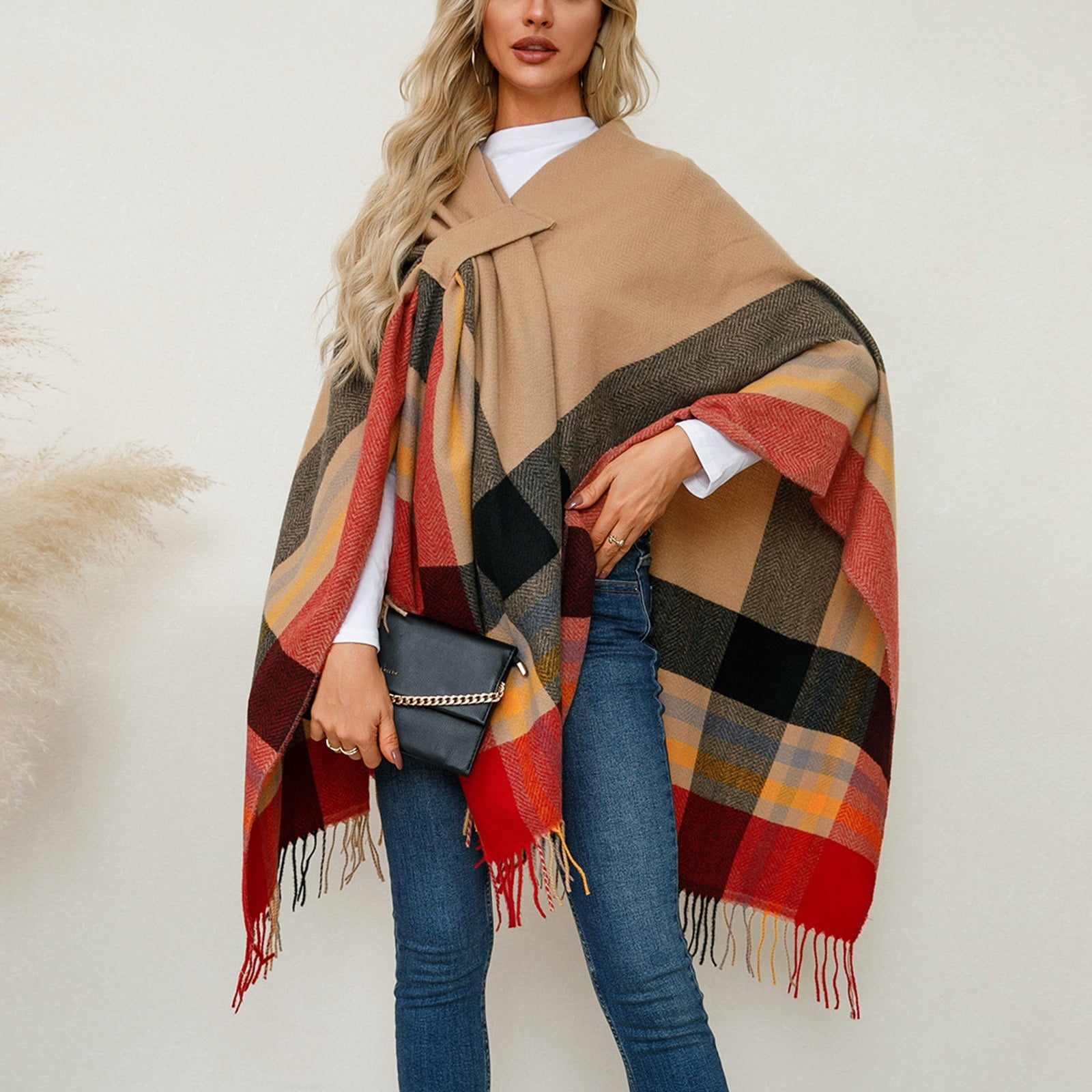 Click here for Tinz Womens Fashion Shawl Scarf Imitation Knitted... prices