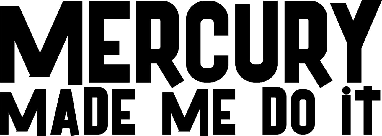 Mercury Made Me Do It Funny Retrograde Astronomy Orbit Wall Decals for ...