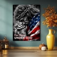 Affixzi One Nation Under God Canvas Wall Art, Christian Jesus American ...