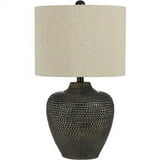 AF Lighting Danbury Textured Ceramic Table Lamp, Brown - Walmart.com