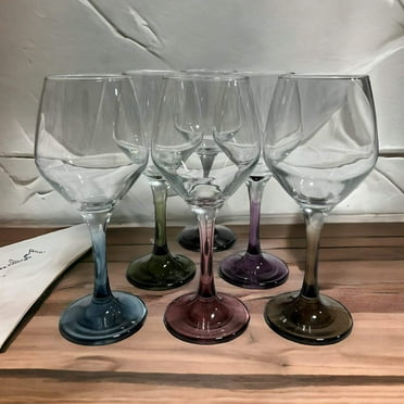 Colored Wine Glass Pink Ombre Set of 4 - Pink Lady Collection - Walmart.com