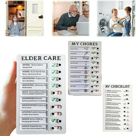 Reusable Memo Plastic Board Message Rv Checklist My Chores Care Note ...