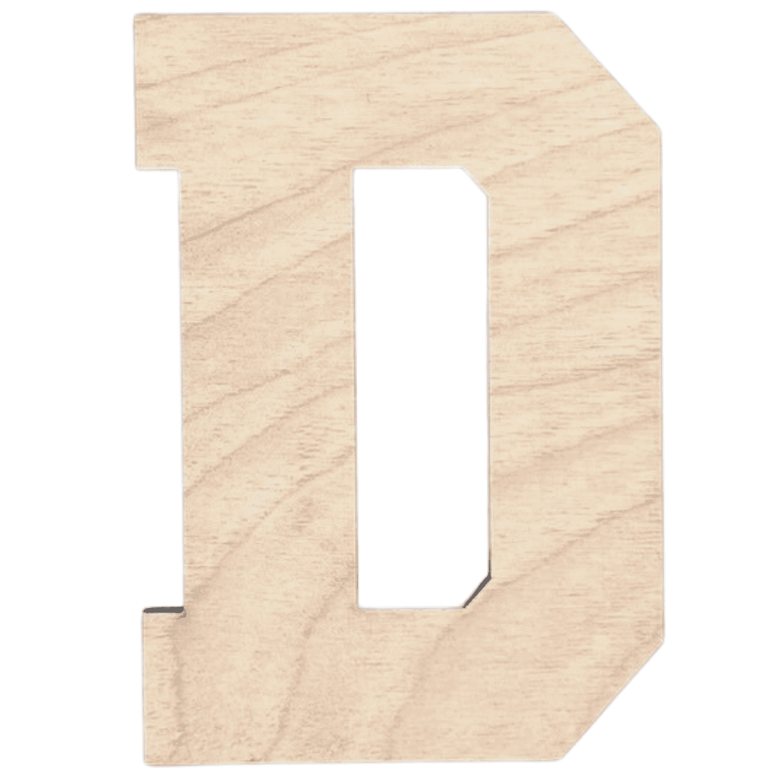 Krafty Supply - 22" Tall Birch Letter D | 1/4" Birch Plywood ...