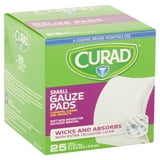 Curad Small Gauze Pads, 25 count HSA/FSA Eligible - Walmart.com