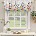 Colorful Floral Spring Curtain Valances for Windows, Kitchen Valance ...