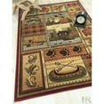 HR HANDCRAFT RUGS HR Cabin Rug Modern Geometric Design Cabin Rug ...