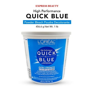 L'Oreal Quick Blue Hair Lightener, Platinum Brightener, Powder Bleach ...