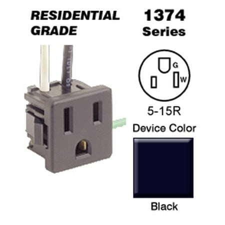 UPC 078477170250 - Leviton 1374-1 Snap-In Panel Mount Receptacle ...