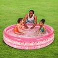 Play Day Inflatable Pink Unicorn 3-Ring Pool for Kids, 65" x 14.5 ...