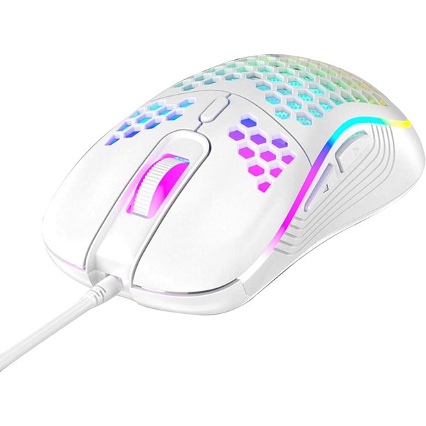 Computer Mouse, D011 Mouse Honeycomb Shell Programmable Key 7200DPI ...
