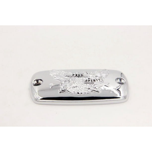 HTT-MOTOR Chrome Brake Fluid Reservoir Cap Cover "Free Spirit" Eagle ...