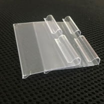 1.65 x 3.9 Inches Shelf Label Holder Clear Plastic Clip on Labels Shelf ...