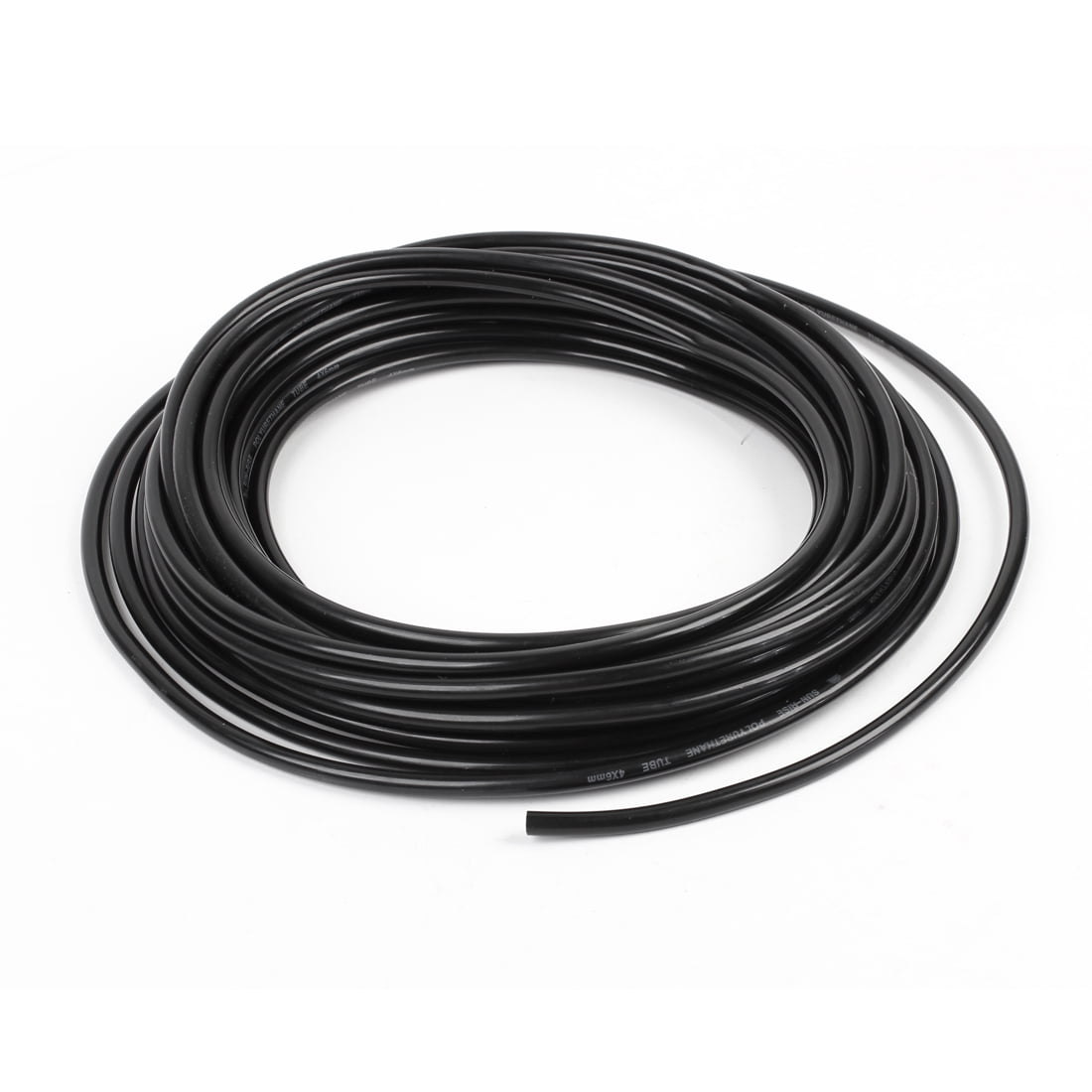 10M 32.8Ft 6 mm x 4 mm Tubo neumático de manguera de aire PU Negro ...