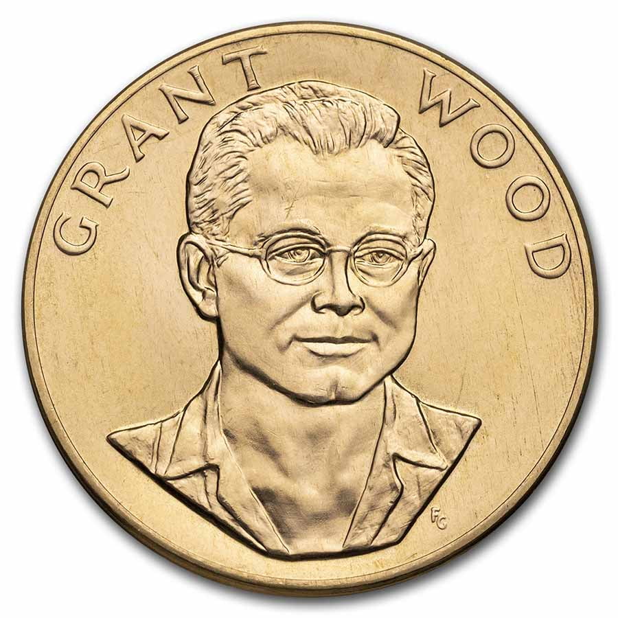 U S Mint 1 Oz Gold Commemorative Arts Medal Grant Wood Walmart u-s-mint-1-oz-gold-commemorative-arts-medal-grant-wood-walmart
