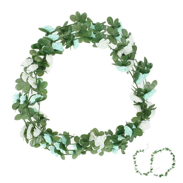 5Pcs Fake Rose Rattan Decorative Flower Plastic Vine Artificial Flower ...