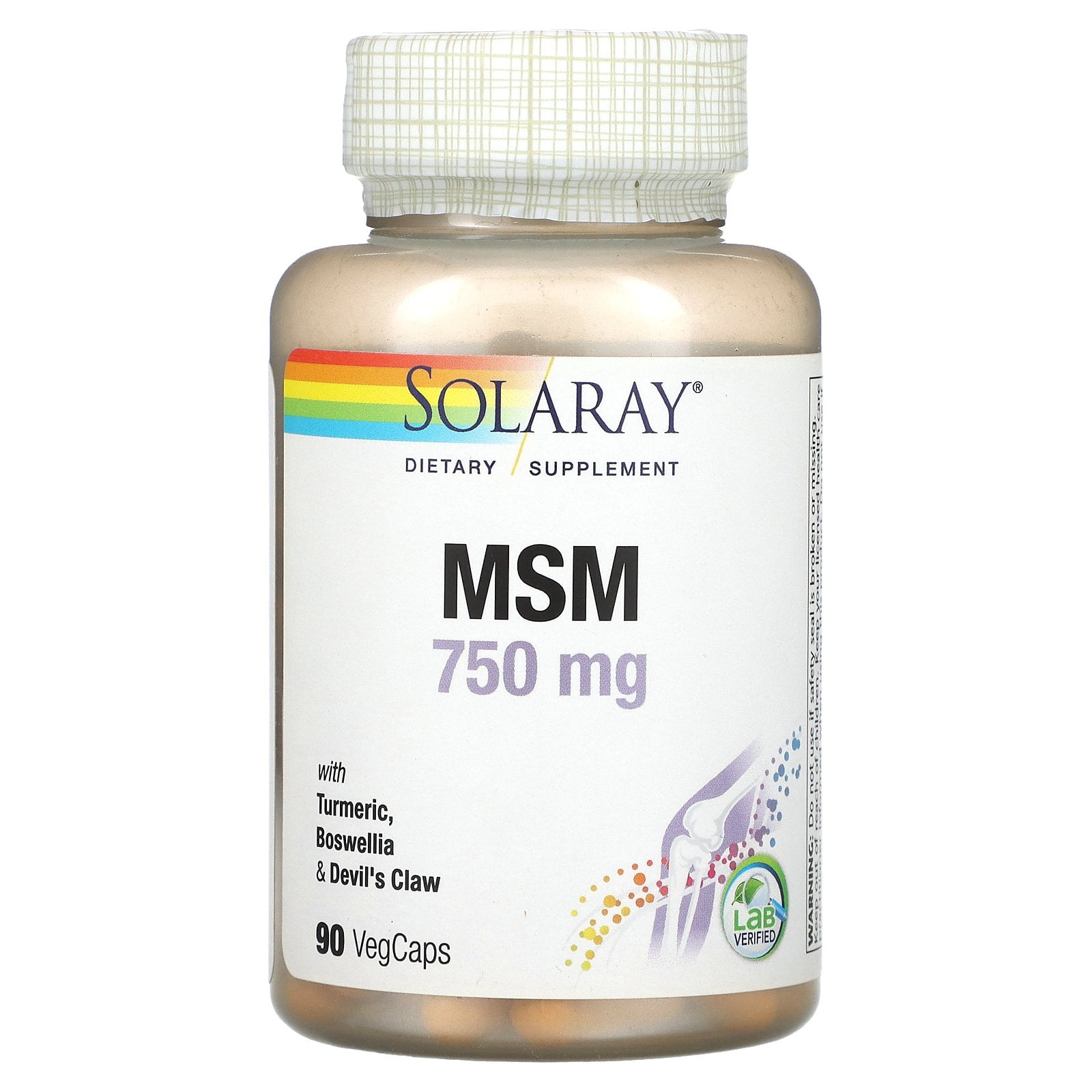 Solaray - MSM 750 mg. - 90 Vegetable Capsule(s) - Walmart.com