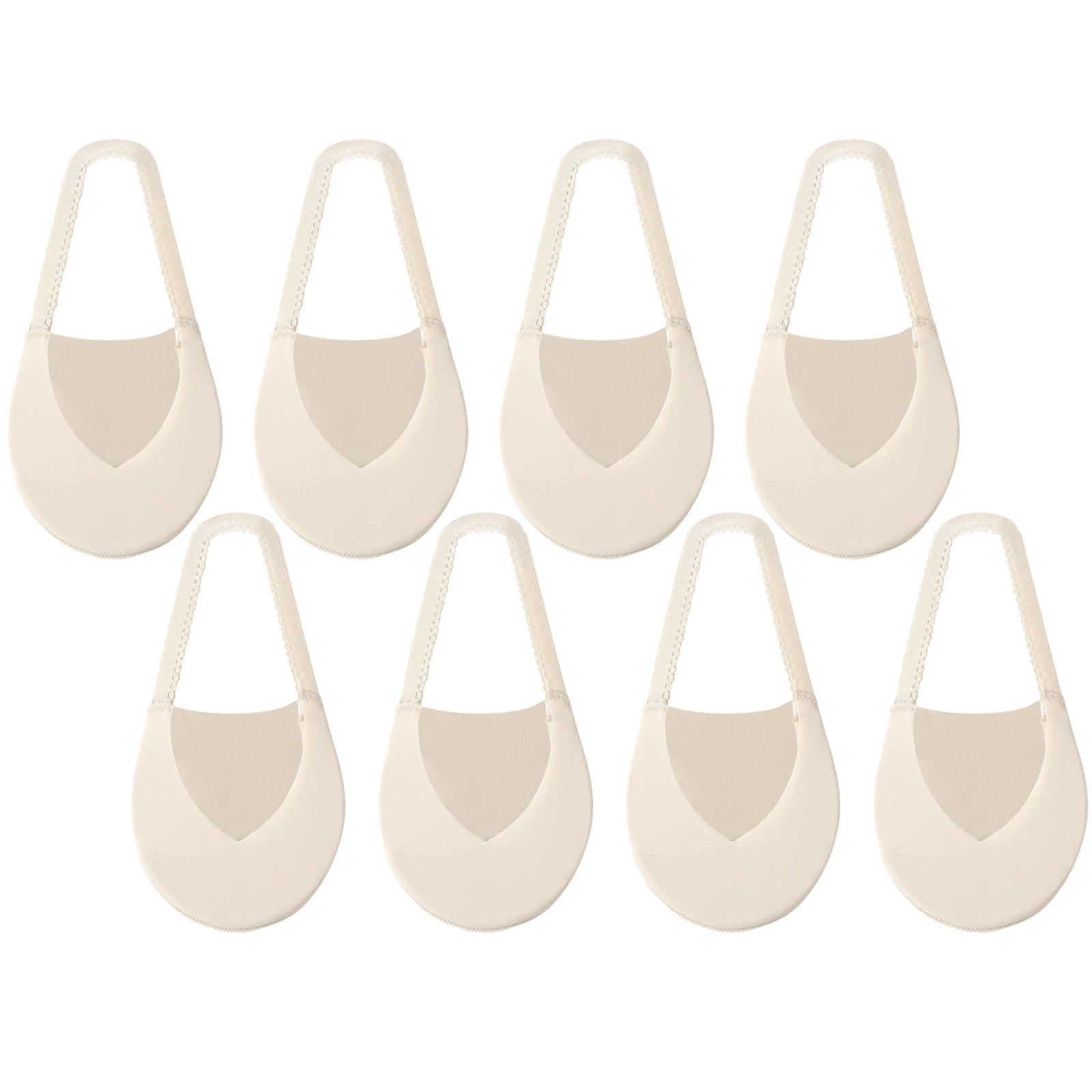 Dyfzdhu 4 Pairs Women Toe Topper Socks Breathable Solid Non Slip Low ...