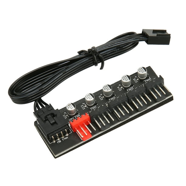 PC Fan Hub, 40cm Length 4 Pin Port Easy To Install PWM Fan Hub ...