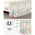 Easter Eggs Bed Skirt Queen Size 16 Inch Drop, Spring Colorful Eggs ...