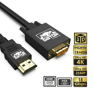 CableVantage DisplayPort to VGA Adapter, 1080p Video Converter, PC to ...
