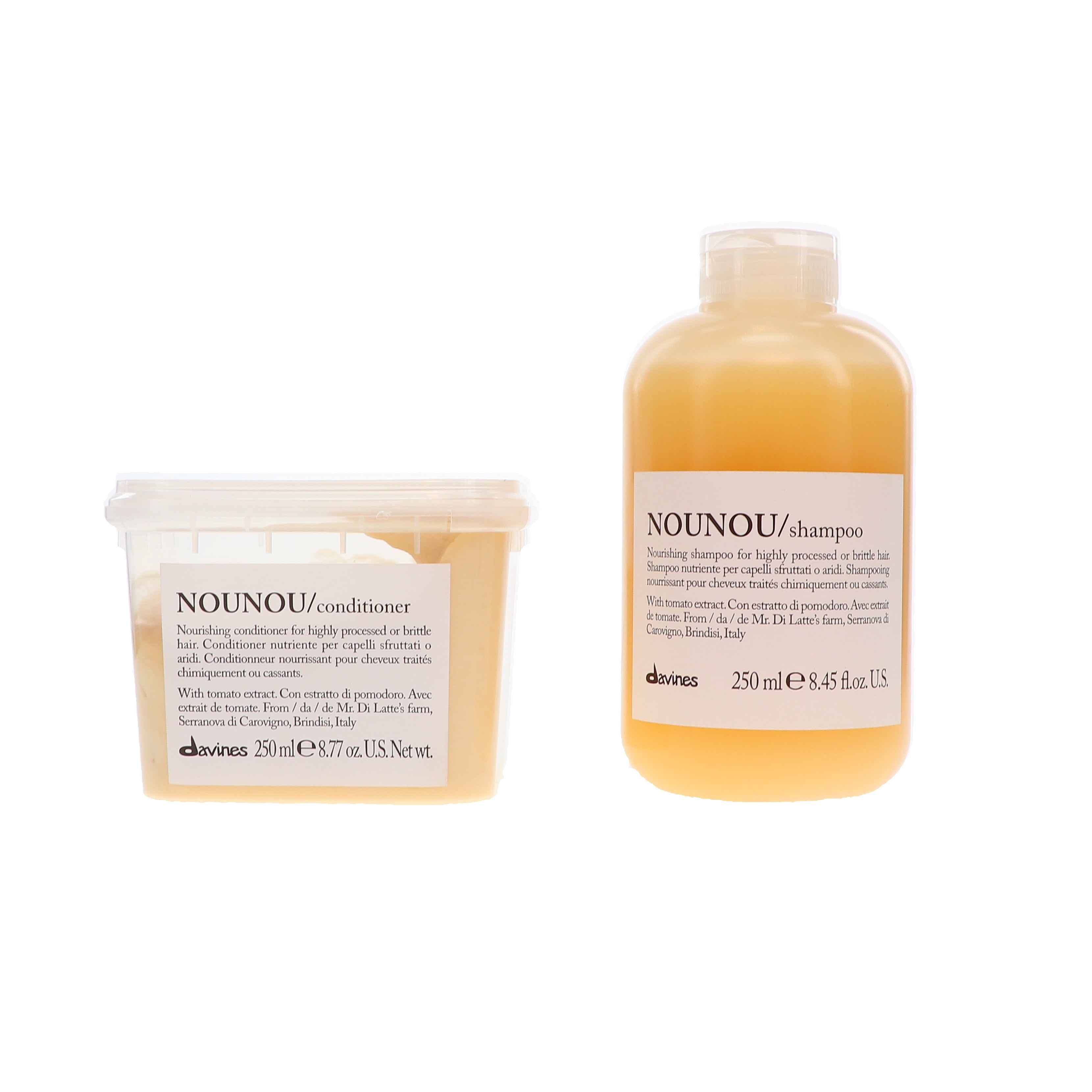 Davines NOUNOU Nourishing Shampoo 8.45 oz & NOUNOU Nourishing ...