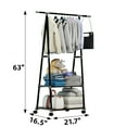 Triangle Coat Rack, Rolling Garment Rack, Clothes Rack 2 Tier, Clothing ...