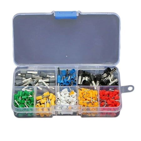 400pcs Insulated Terminal Connectors Pin Ends Wires Crimp Connector ...