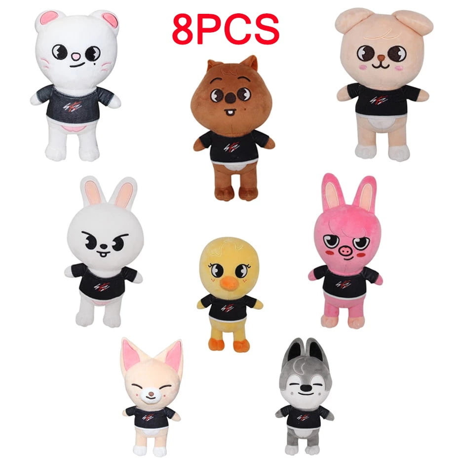 Buy 8PCS/set New Skzoo Plush Toys Stray Children 20Cm Cartoon Stuffed ...