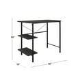 Mainstays Pierce 30 inch Tall Storage Desk, Black - Walmart.com