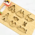 8 Piece Christmas Stainless Steel 3D Cookie Cutter Set Food Safe ...