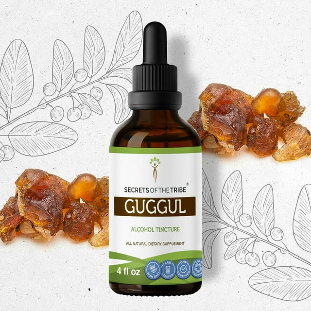 Guggul Tincture Alcohol Extract, Organic Guggul (Commiphora Mukul ...