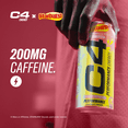 C4 Performance Energy Drink, Strawberry Starburst Flavor, Zero Sugar ...