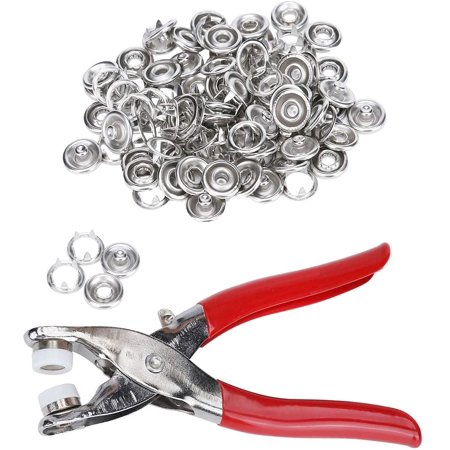 WEIS 3/8 Inch Open-Ring Cap Gripper Grip Prong Stainless Steel Snaps No ...