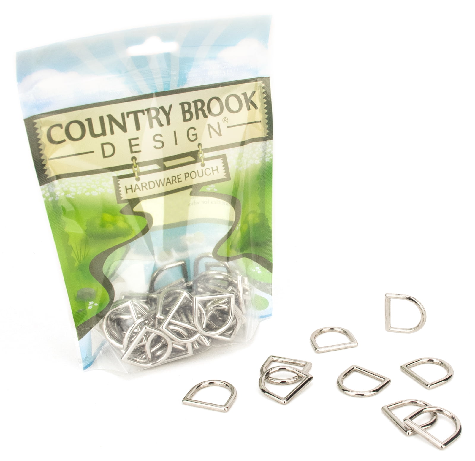 25 - Country Brook Design® 3/4 inch Die Cast Square Bottom D-Rings ...