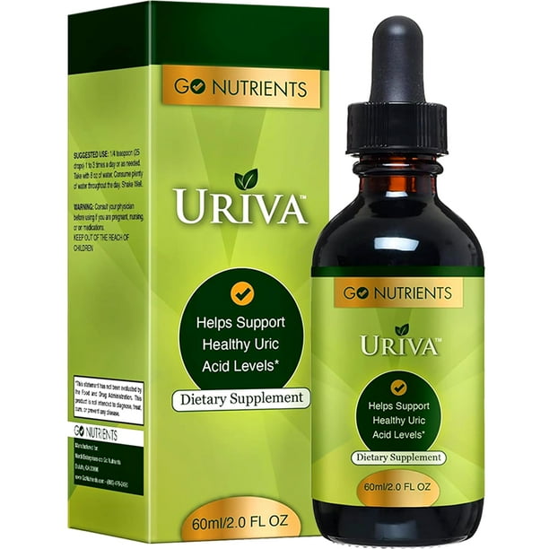 Go Nutrients Uriva Advanced Uric Acid Flush Cleanse with Tart Cherry ...