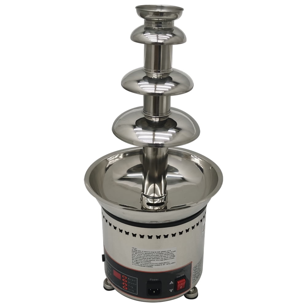 Techtongda 4 Layers Chocolate Fountain Machine Waterfall Melting ...