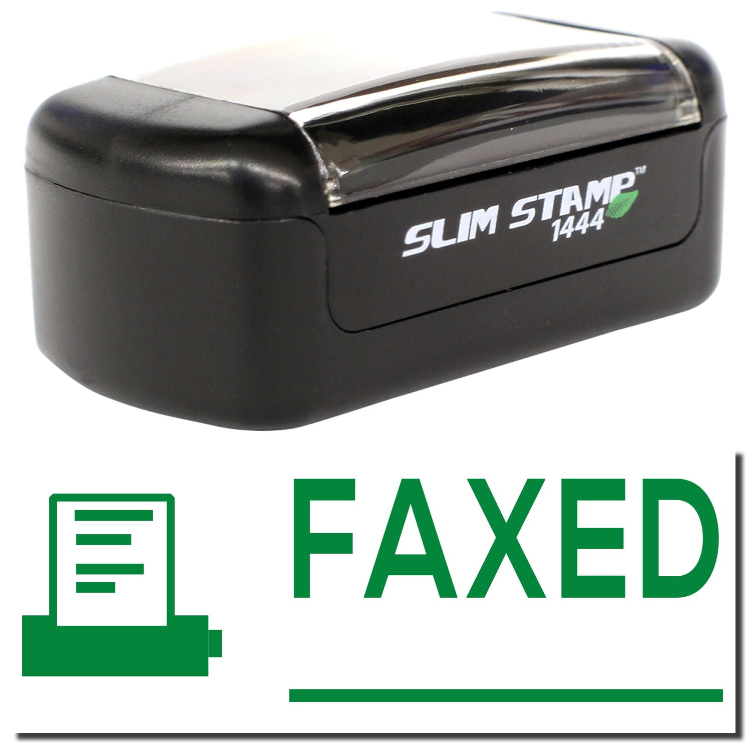 Slim Pre-Inked Faxed with Machine Stamp, Slim 1444, Ultra Slim Design ...