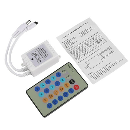 24 Keys 10cm-1000cm RGB LED Light Strip IR Infrared Remote Control RGB ...