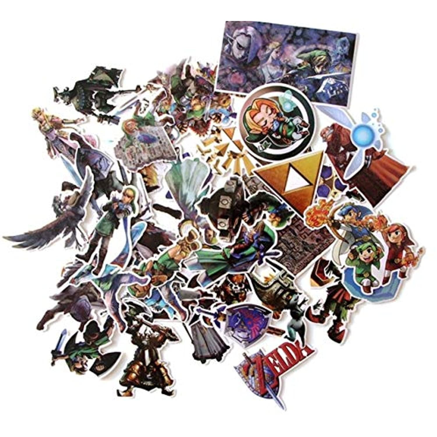 Video Game Themed Legend of Zelda 44 Piece Sticker Decal Set for Kids ...