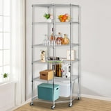 Ktaxon Heavy Duty Wire Steel 6-Tier Corner Shelf Garage Storage ...
